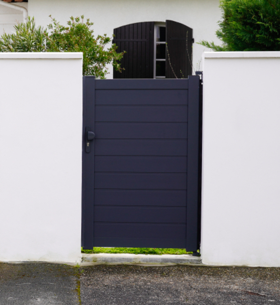 Le portillon en panneau plein permet surtout de vous mettre à l’abri ...