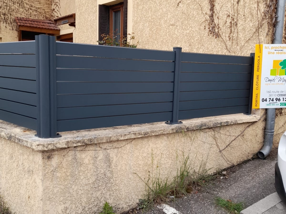 Clôture aluminium brise-vue