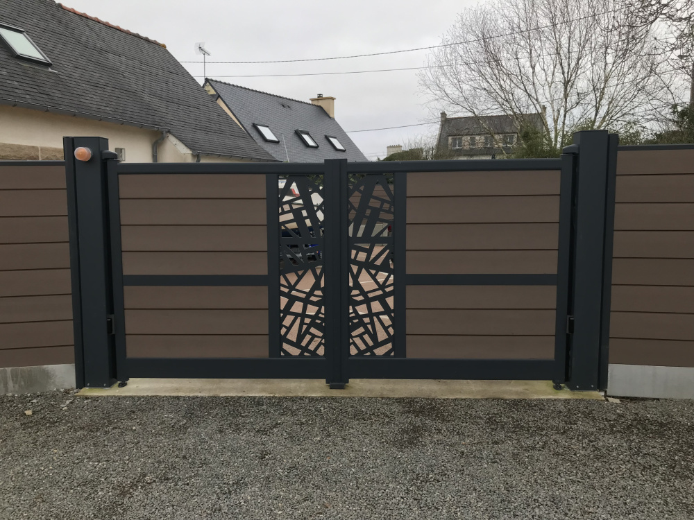 Portail battant composite DoMaStyl'