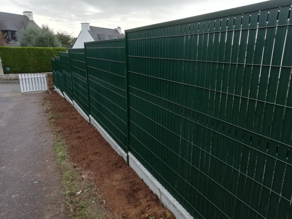 Grillage rigide et occultants rigides